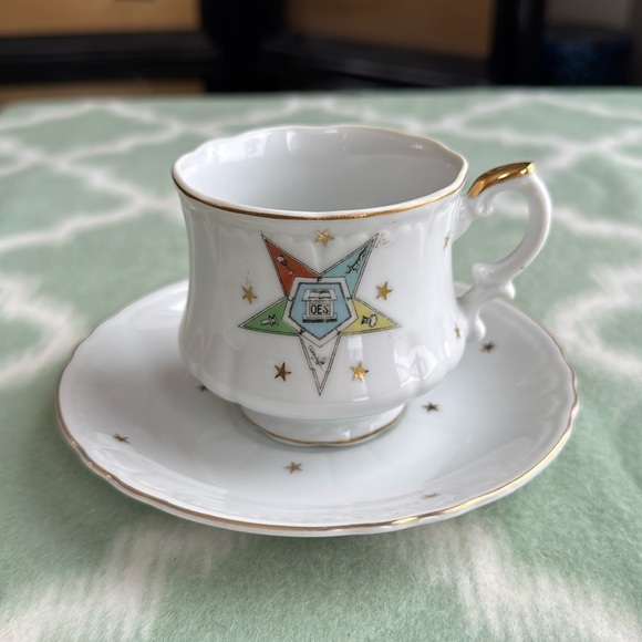 Lefton | Dining | Vintage Order Of Eastern Star Lefton China Cup And ...